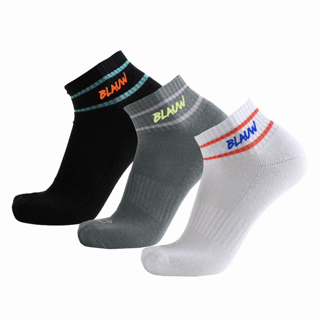 Calcetines Retro Low Pack x3 - Blauw